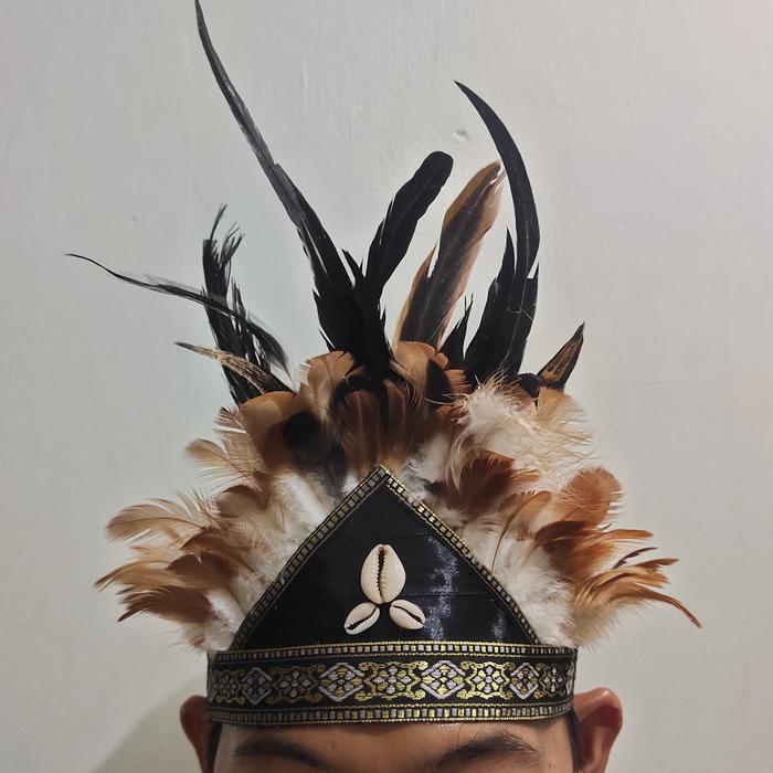 Promo Kostum Adat Papua Mahkota Bulu Adat Pedalaman Papua Kostum ...