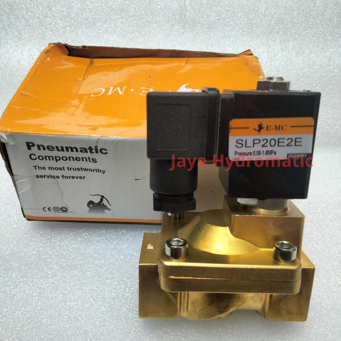 Jual Solenoid Valve EMC SLP-20 / SLP20E2 NC 2way Drat 3/4 " inch ...