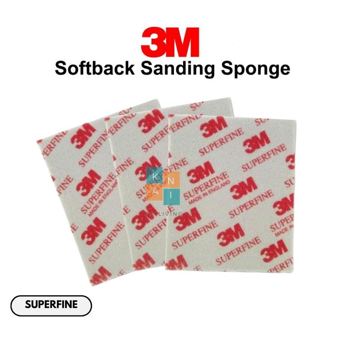 Jual 3M Sanding Sponge Full Size - Sand Paper Amplas - SUPER #500-600 ...