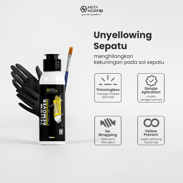 Promo Unyellowing Sol/Midsole Sepatu Metamorfid Yellow Remover 100ml ...