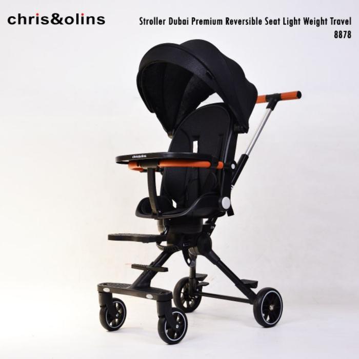 Jual Chris&Olins 8878 Stroller Dubai Reversible Light Travel-Kereta ...