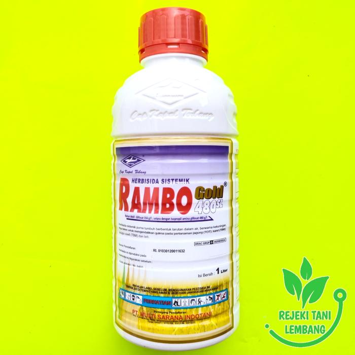 Jual HERBISIDA SISTEMIK RAMBO GOLD 480 SL ISI 1 L PEMBASMI RUMPUT - Kab ...