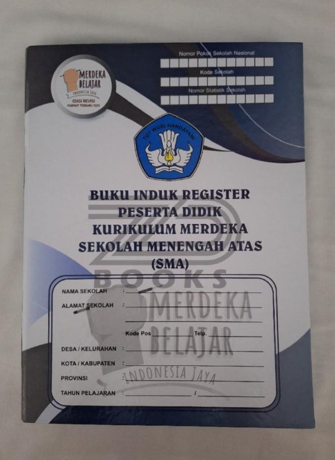 Jual Buku Induk Register Peserta Dik SMA KURIKULUM MERDEKA untuk 40 ...