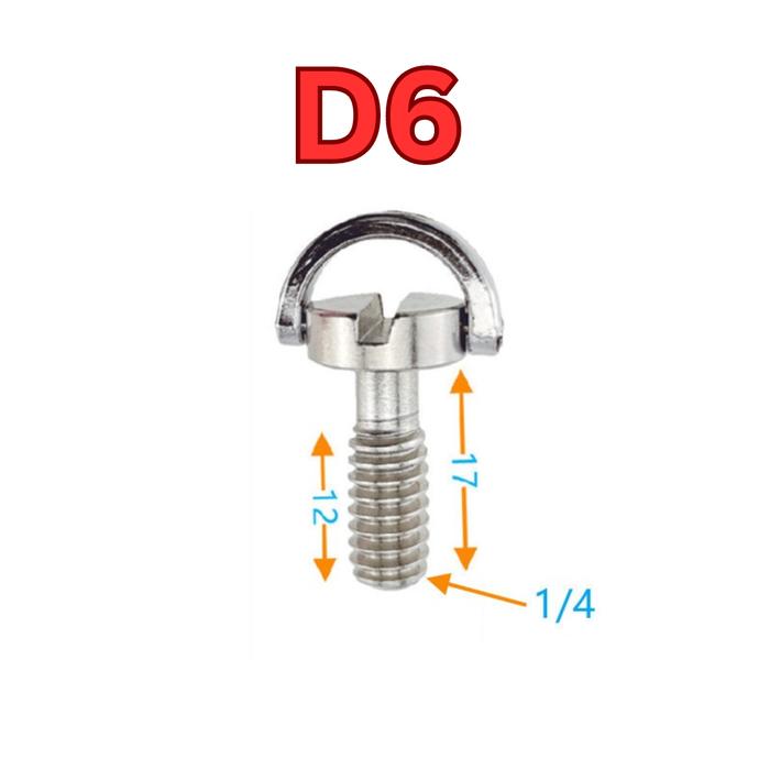 Jual D-RING SEKRUP Camera 1/4 & 3/8 Male Baut Screw Tripod Monopod ...
