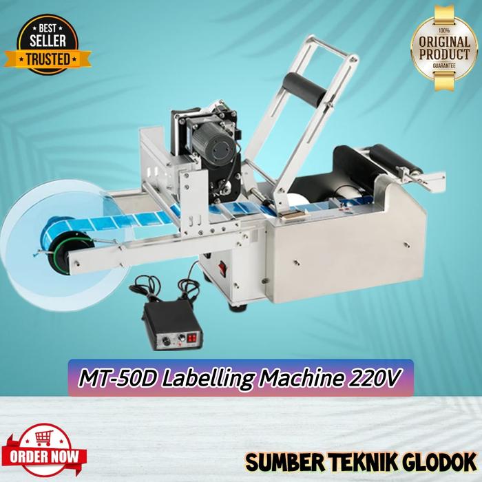 Jual MT-50D Labelling Machine For Round Bottle With Date printer LT-50D ...