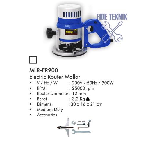 Jual MOLLAR ER900 Mesin Router Kayu Listrik 12 mm Besar Wood Trimmer 1/ ...