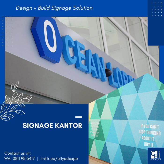 Jual Signage Kantor - Modern Office Signage - Jakarta Barat - CityAd ...