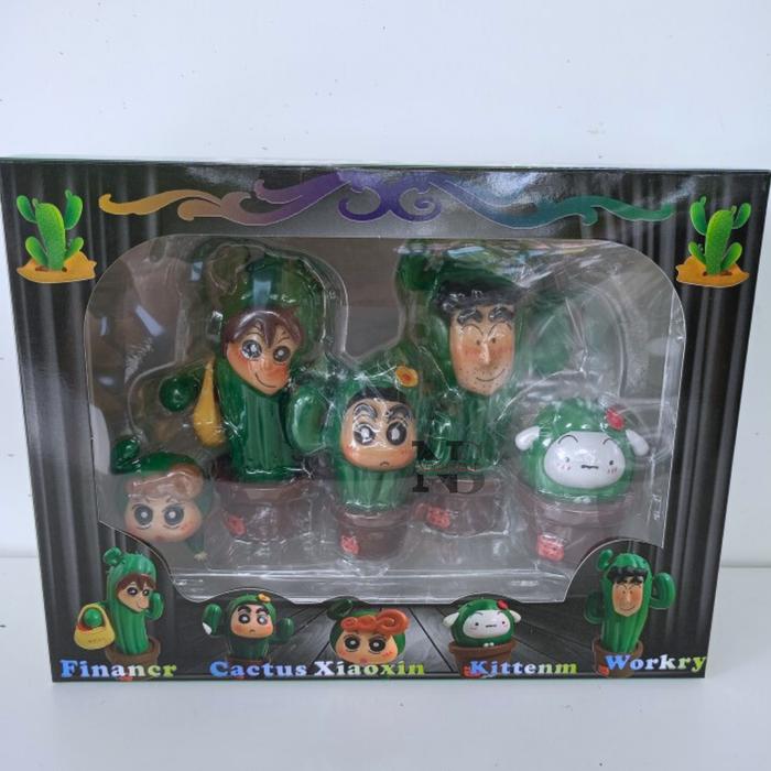 Jual PVC Shincan Kaktus Crayon Shin Chan Cactus Nohara Family Action ...