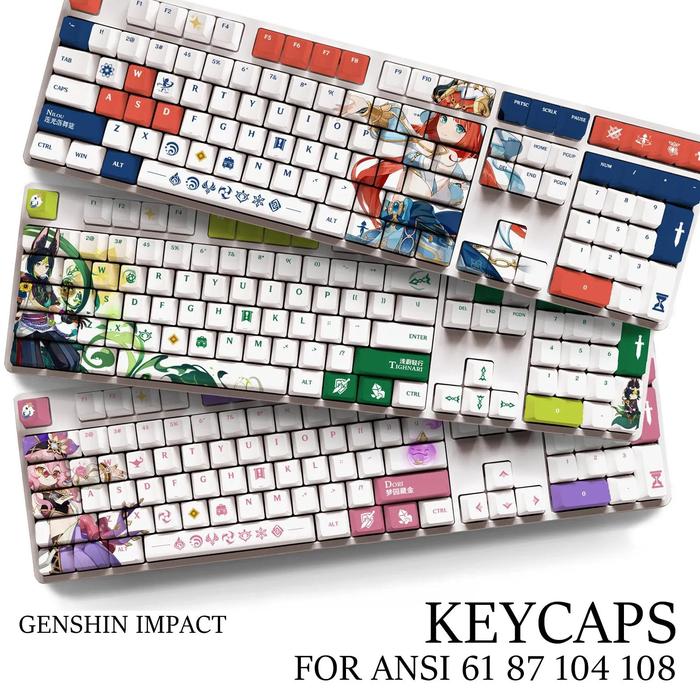 Jual Genshin Impact NAHIDA NILOU Pbt Material Keycaps Set for ANSI 61 ...