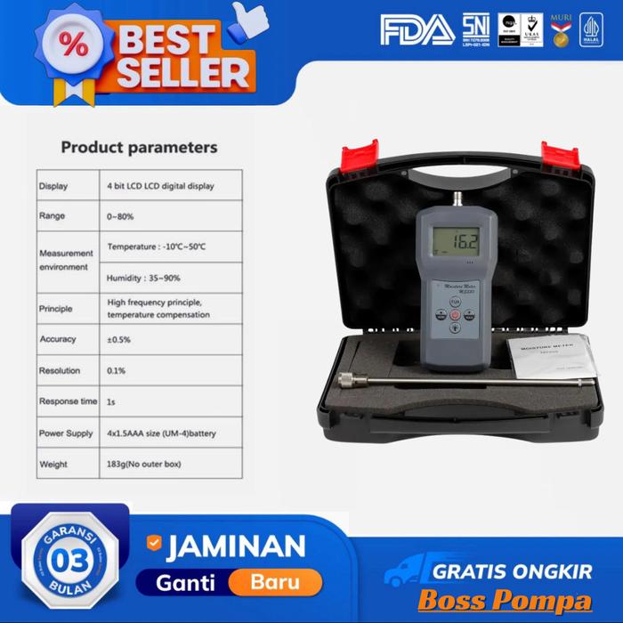 Jual Coal Moisture Meter Kadar Air Batu Bara Soil Tanah MS350 Content ...