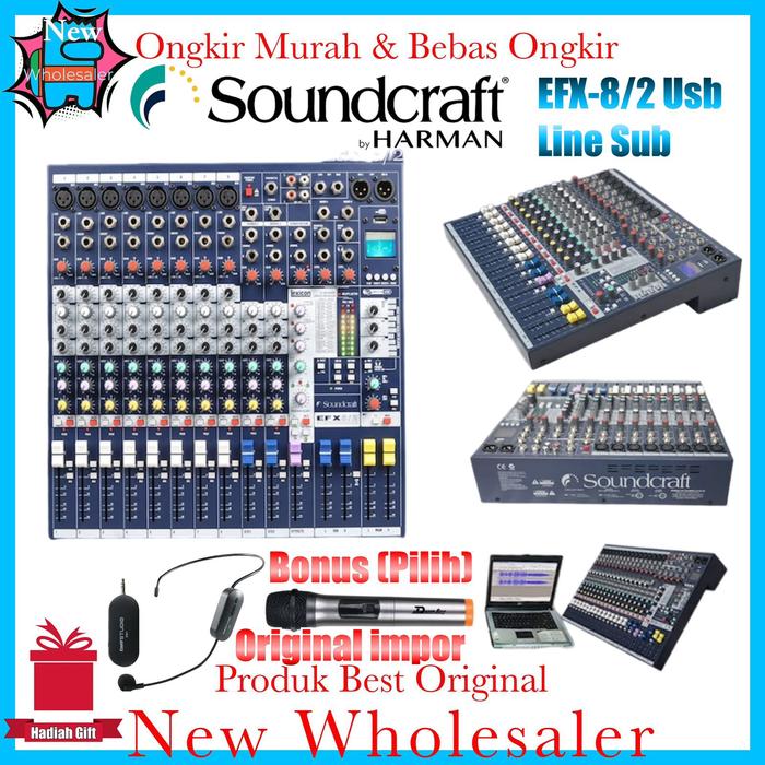 Jual Mixer Terbaru dari soundcraft Efx8/2 line Pc dan line Sub original ...