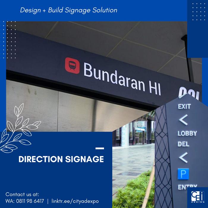 Jual Direction Signage, Tanda penunjuk arah - Modern Office Direction ...