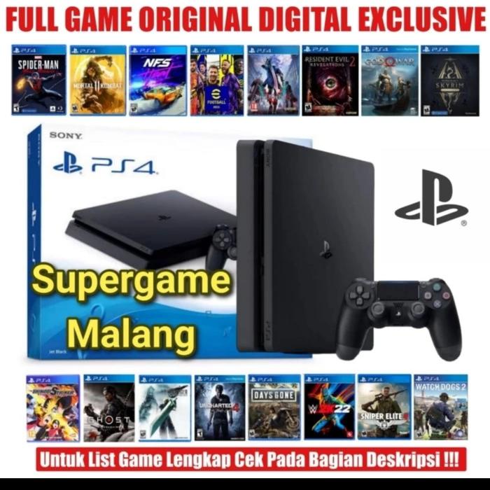 Promo PS4 Slim 500GB PS 4 Slim 500 Giga Console Game Gaming - HEN 11 ...
