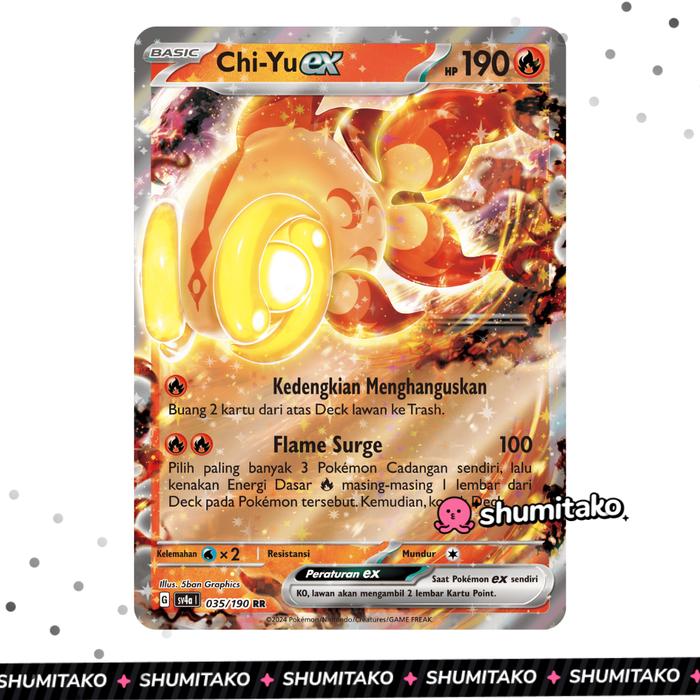Jual Kartu Pokemon TCG Indonesia Harta Berkilau SV4a Chi-Yu ex #035/190 RR - Kab. Tangerang ...