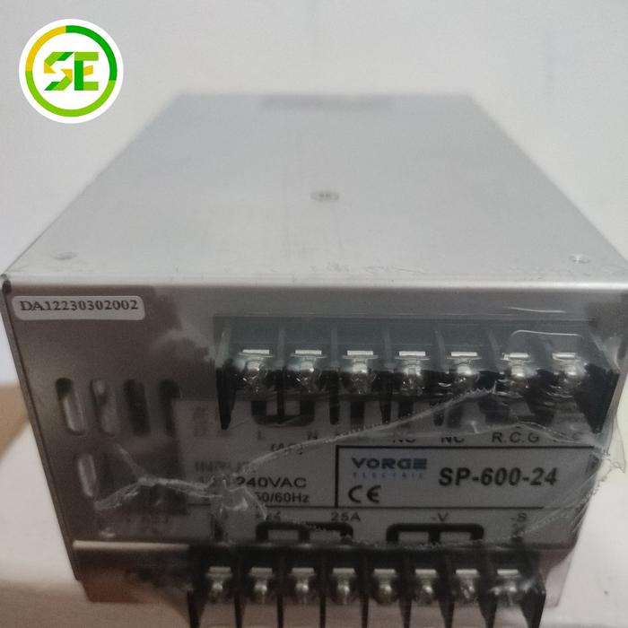 Jual POWER SUPPLY SP-600-24 220V-24VDC 25A VORGE S-600-24 25A 25 A ...