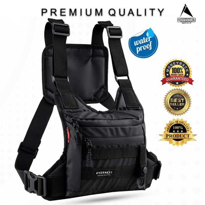 Promo Chest bag waterproof tas rompi pelindung dada motor tactical bag ...