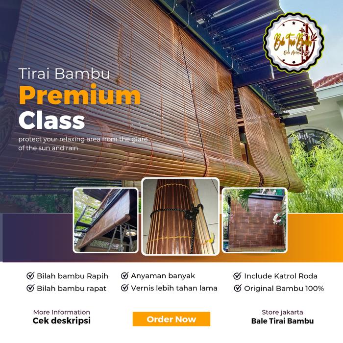 Jual (Murah) Tirai kerai bambu 2,5x2 M Kerai/kere/keray/krey - Jakarta ...