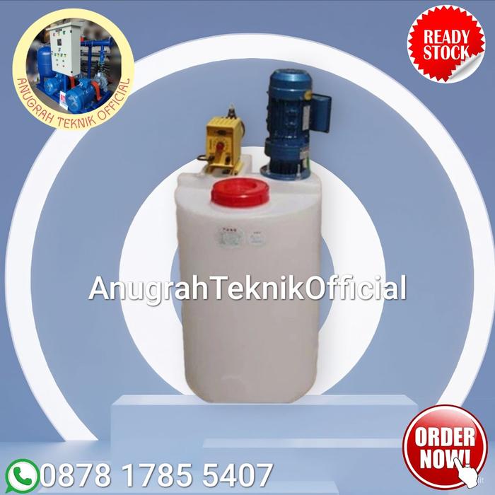 Jual AGITATOR MIXER pengaduk cairan kimia 0,75kw 1hp 3phase + dosing ...