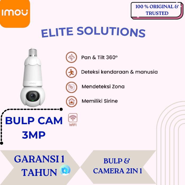 Jual IMOU Bulb Cam 3MP - Innovative 3MP Camera Disguised as a Light ...