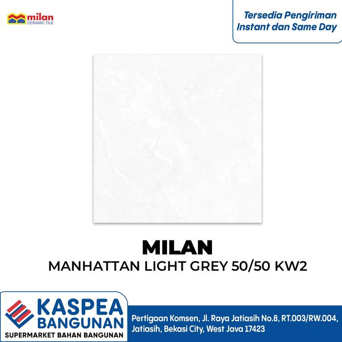 Jual KERAMIK LANTAI MILAN MANHATTAN LIGHT GREY 50/50 KW2 - Kota Bekasi - Kaspea Bangunan Store ...