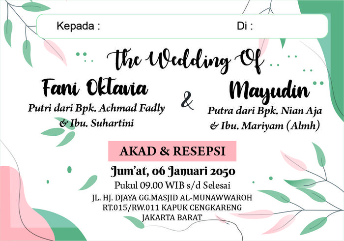Jual CETAK UNDANGAN PERNIKAHAN | UNDANGAN BESEK| UNDANGAN PUNJUNGAN ...