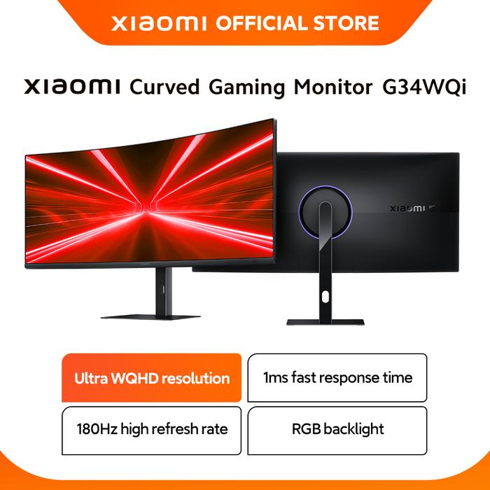 Promo Official Xiaomi Curved Gaming Monitor G34WQi | Ultra WQHD ...