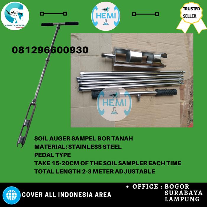 Jual SOIL KIT SAMPLING AUGER, BOR TANAH SAMPLER SS, ALAT SAMPEL TANAH ...