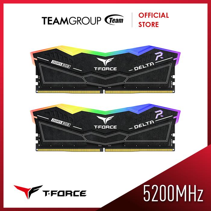 Promo Teamgroup Memory Delta Tforce RGB 2x32GB PC 5200Mhz DDR5 - Black ...