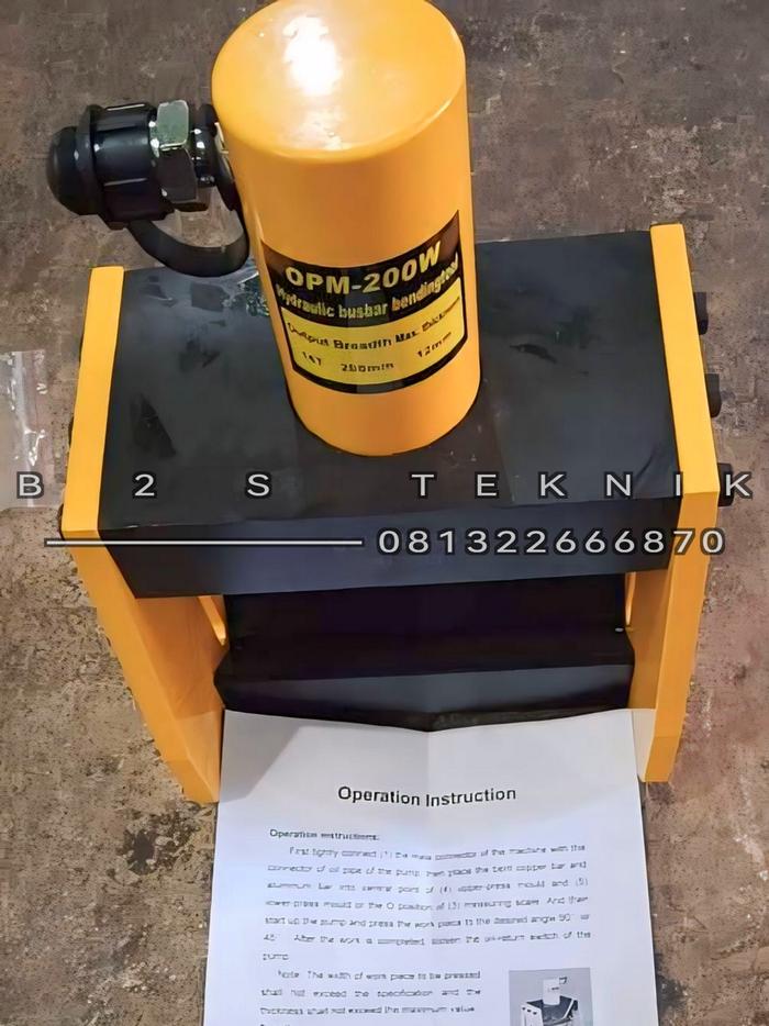 Jual Hydraulic Busbar Bending Tool OPM 200W Alat Pembengkok Busbar ...