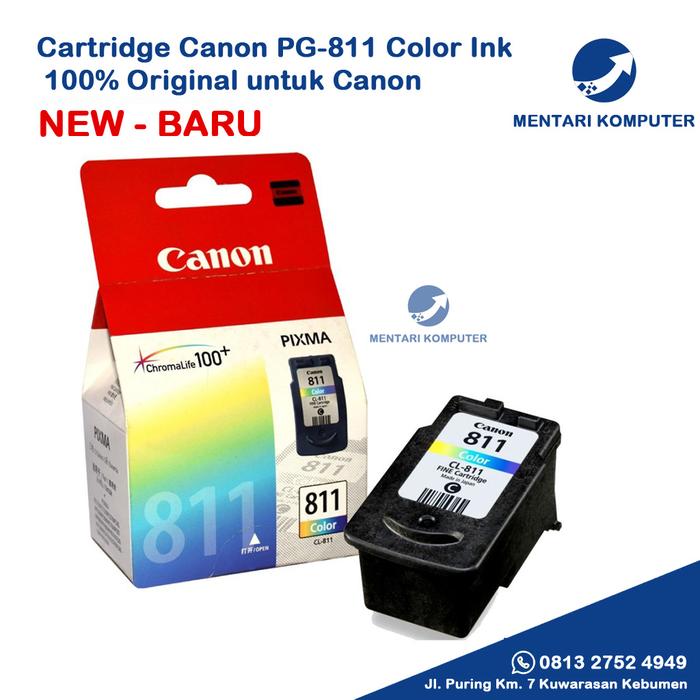 Jual Cartridge Canon PG-811 Color Ink New - 100% Original untuk Canon ...