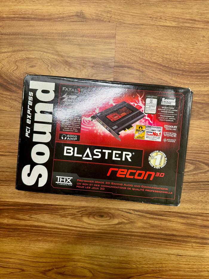 Promo Creative Sound Blaster Recon3D Fatal1ty Professional Sound Card ...