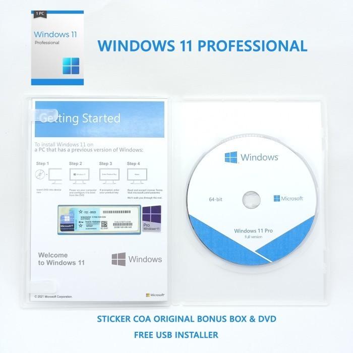Jual Windows 10/11 (Licence Code With Stiker COA Original) - 11.Pro ...