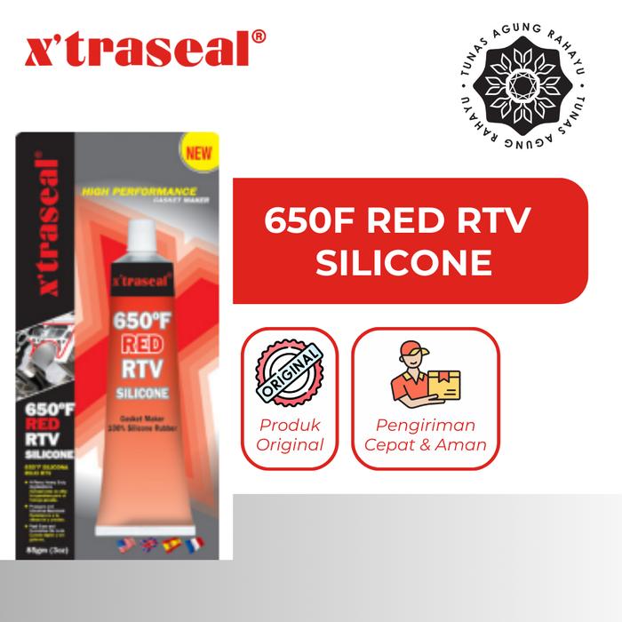 Jual Xtraseal Red RTV Silicone Sealant High Temp 650F (85 gr) - Jakarta ...