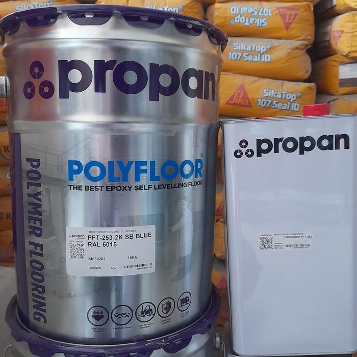 Jual Propan Polyfloor Epoxy Lantai PFT 253 2K SB BLUE RAL 20kg Set ...