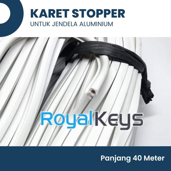 Jual Karet Sekoneng Bulat Jendela Aluminium 606 White Putih Seal 40 ...