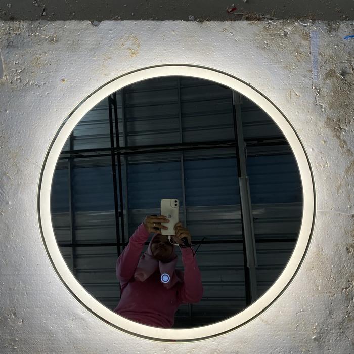 Jual Cermin Dinding LED Touchscreen ukuran D50 | Cermin Aesthetic - Kab ...