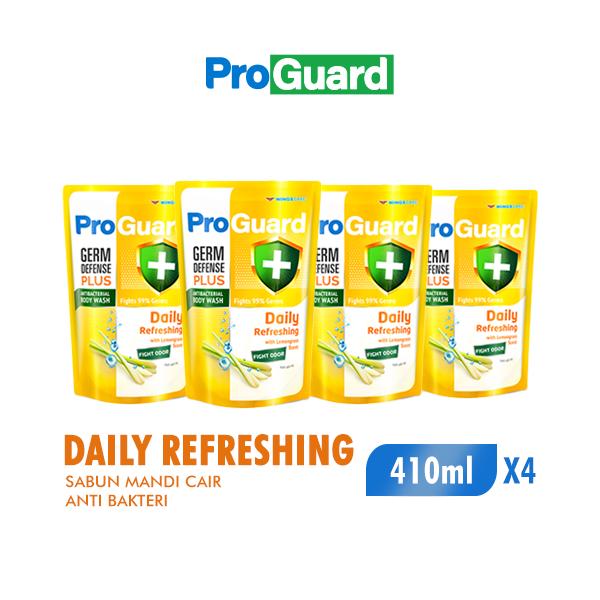 Jual ProGuard Sabun Mandi Cair Anti Bakteri Daily Refreshing 410 ml x 4 ...