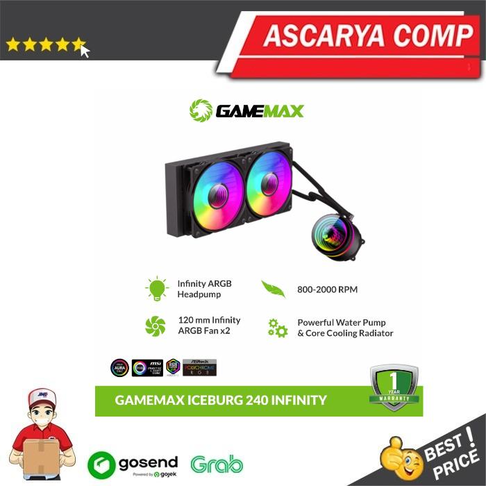 Jual Gamemax ICEBURG 240 Infinity CPU AIO Water Cooling - Kota Bandung - ASCARYA Computer ...