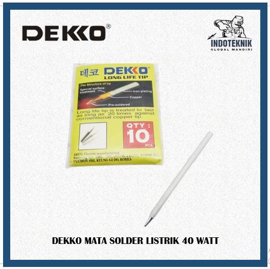 Jual DEKKO Mata Solder 40 Watt Mata Solder Dekko 40w ORIGINAL Korea Soldering Iron Timah Deko 40 ...