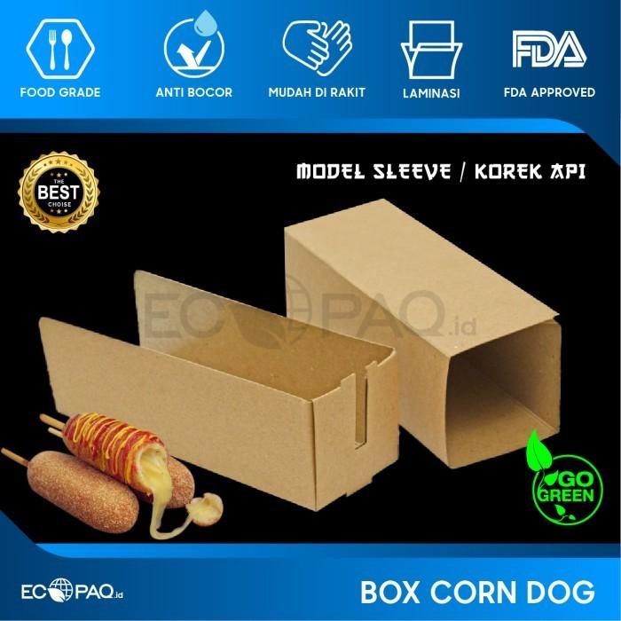 Jual Dus kotak box Corn Dog - Corndog | KRAFT COKLAT - KOREK API ...