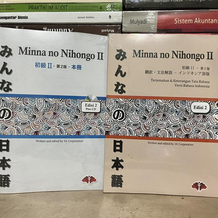 Jual Ukuran B5; Paket 2 Buku Minna No Nihongo 2 Jepang dan Tata Bahasa Indonesia - Kab. Sleman ...