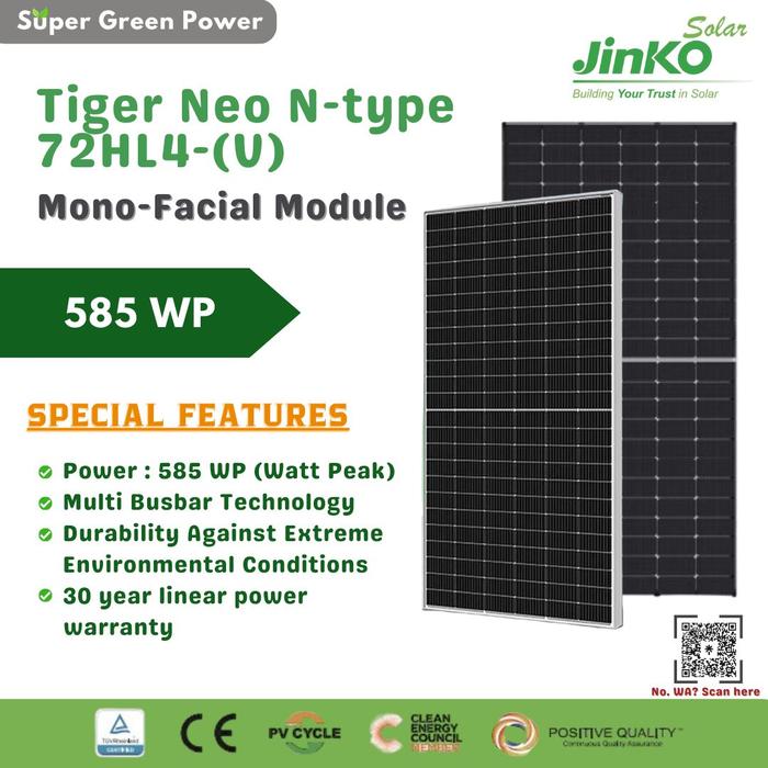 Jual 585 WP Solar panel / Panel Surya / Solar Cell merek Jinko - Kota ...
