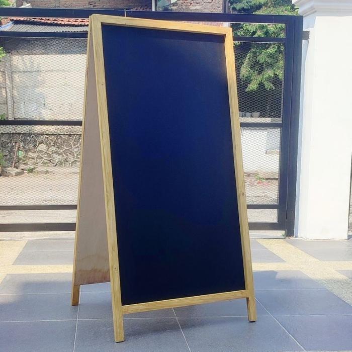 Jual Papan Tulis Kapur Blackboard 2 Muka / Double Face Jumbo Besar ...