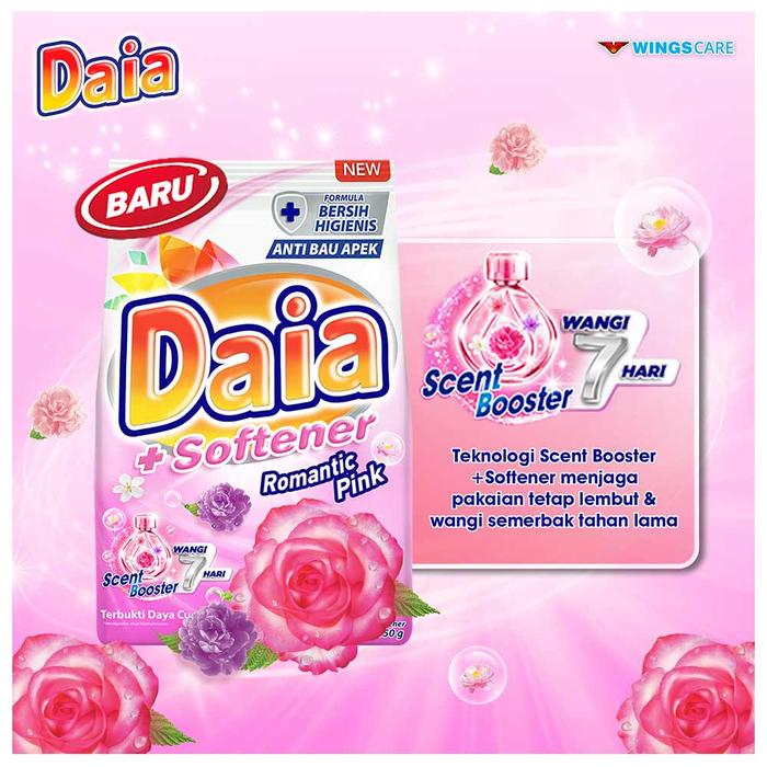 Jual DAIA detergent bubuk kemasan ekonomis - Merah Muda - Kota Surabaya ...