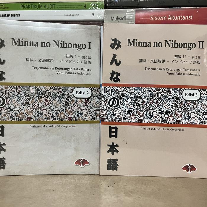 Jual Ukuran B5; Paket 2 Buku Minna No Nihongo 1 &2 Tata Bahasa Indonesia - Kab. Sleman - Jb ...