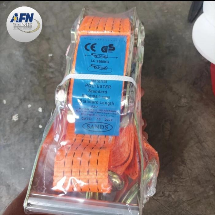 Jual Ratchet Lashing Belt 2 ton x 15 m/ Webbing Chargo Tali Pengikat ...