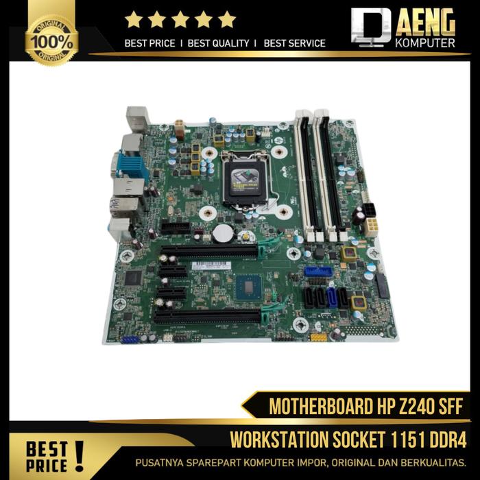 Jual Motherboard Mainboard Mobo PC Built up HP Z240 SFF Workstation Socket 1151 DDR4 Support ...