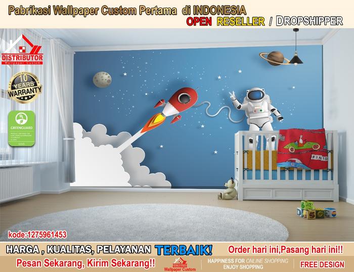 Jual Wallpaper Dinding Custom Tema Astronot | Wallpaper Custom ...