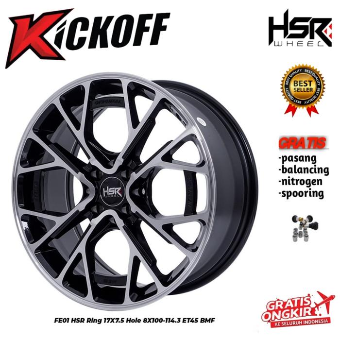 Jual Velg racing HSR FE01 Ring 17 Untuk mobil vios raize rocky jazz ...