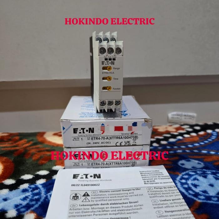 Jual EATON ETR4-70-A TIMING RELAY 24-240V AC/DC 0.5s-100h TIMER RELAY ...